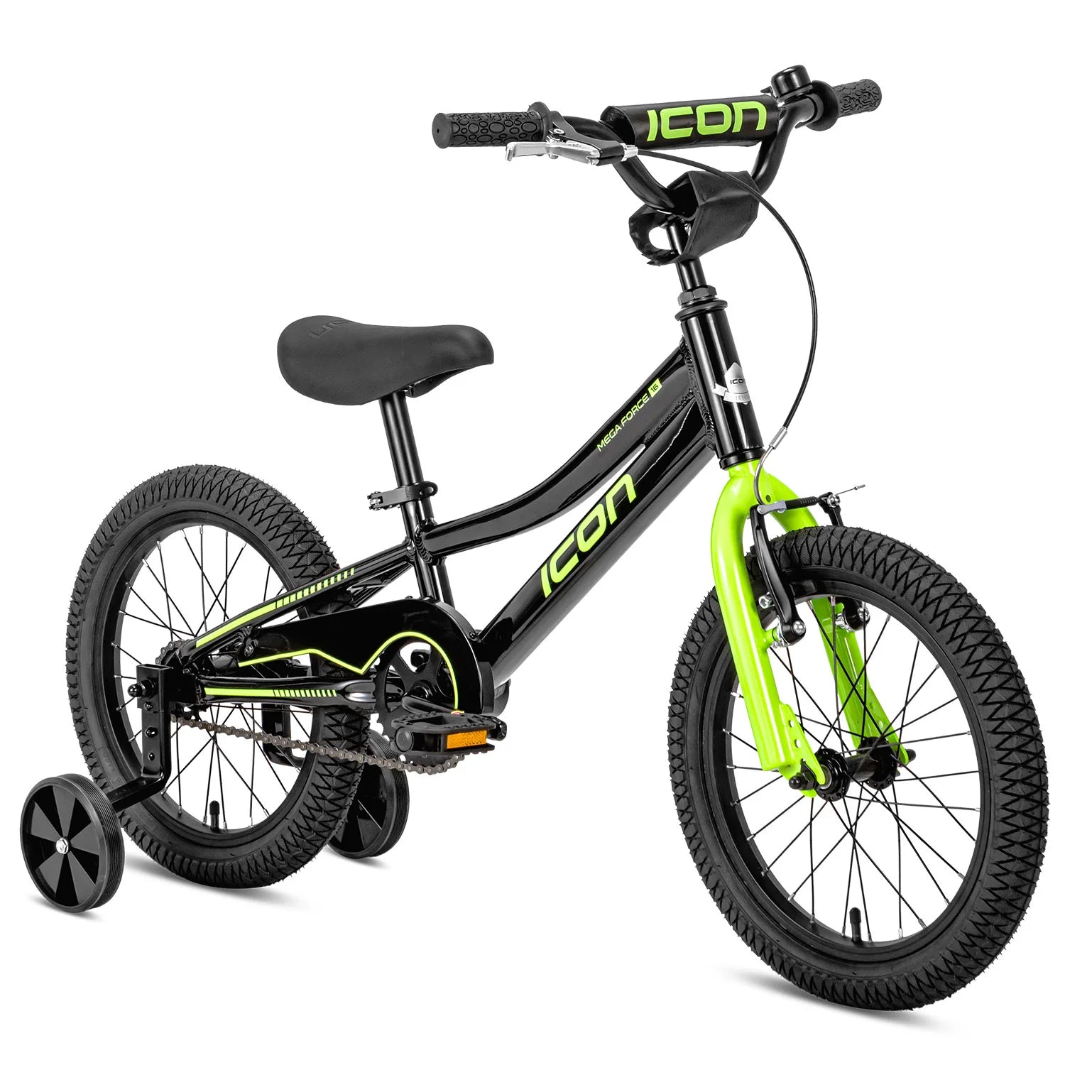 Icon Mega Force 16" Neon Green – Moronis Bikes Bendigo
